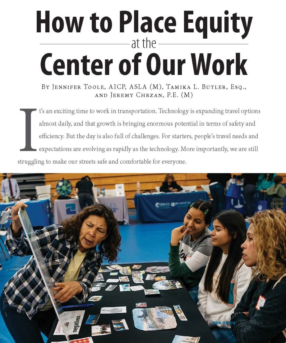 Focus On Equity in the February ITE Journal - Toole Design